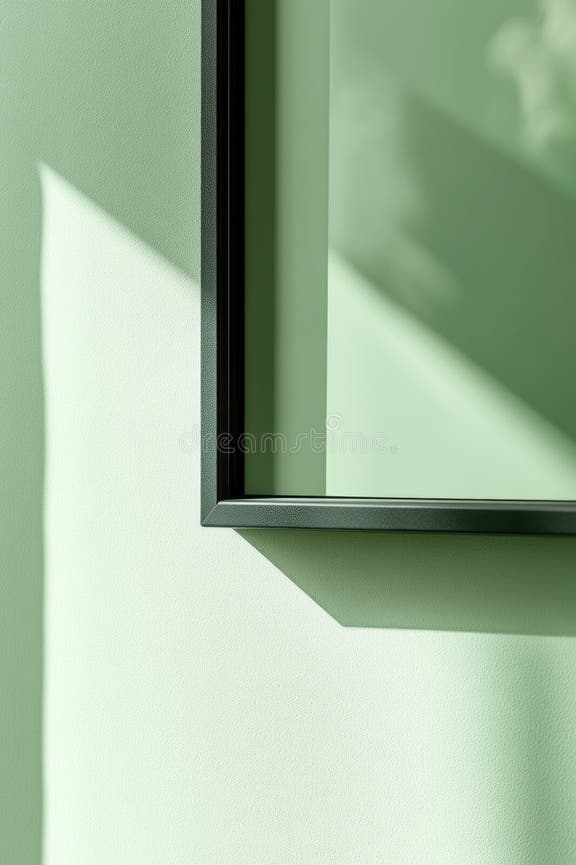 Plant reflection on wall stock image. Image of garden - 388814897