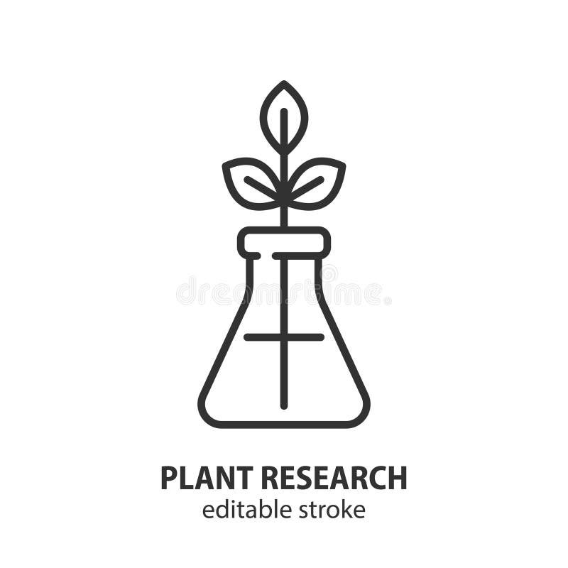 Plant Research Laboratory Logo Design Stock Vector - Illustration of ...