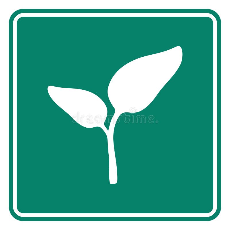 Plant and road sign stock vector. Illustration of growth - 228344815