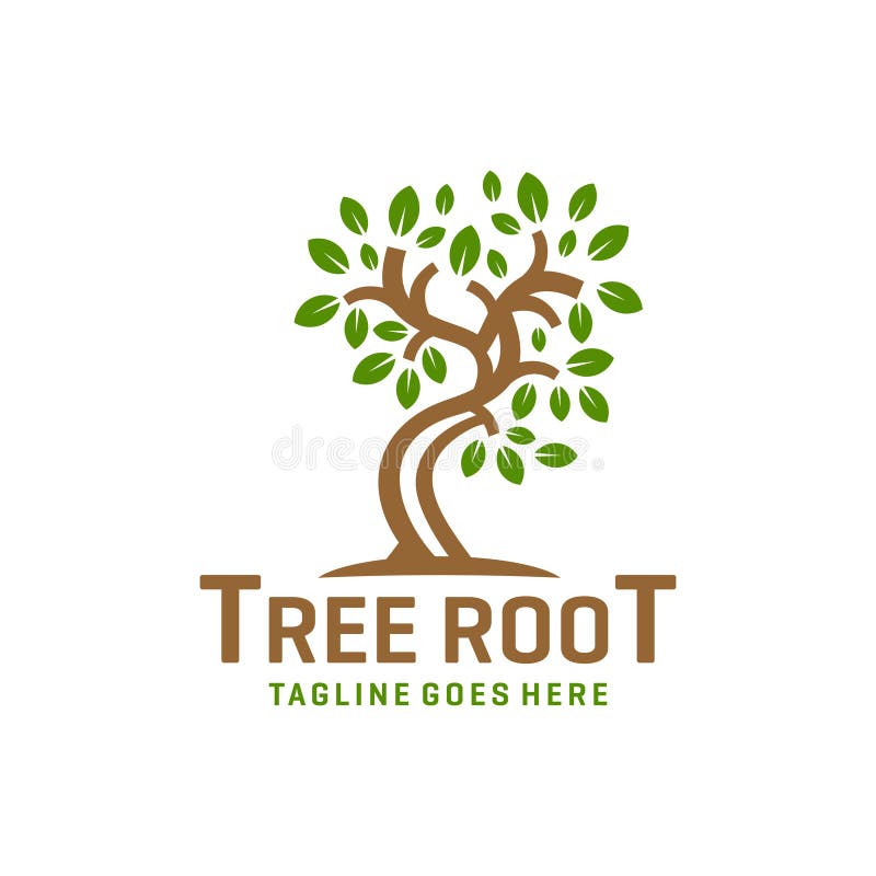 Plant Root Tree Logo Design Stock Vector - Illustration of leaf, circle ...