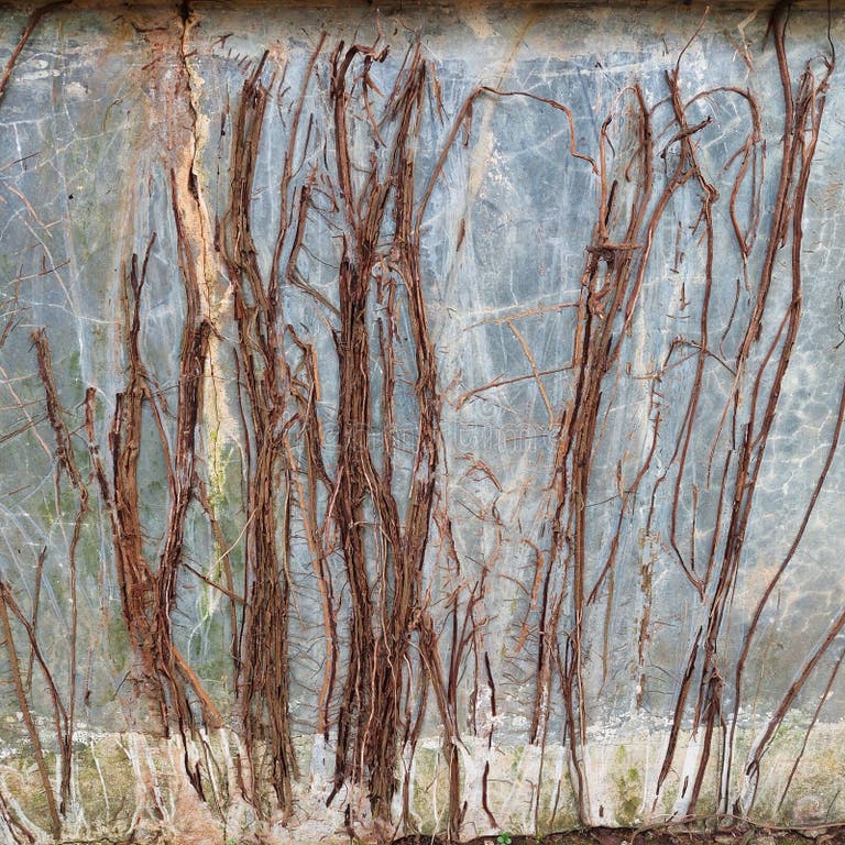 Plant Roots Creeping on the Wall Stock Image - Image of creeping, tree ...