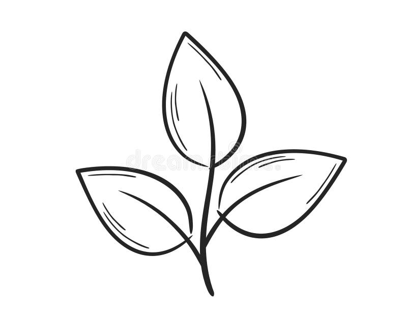 Plant Sprout Line Illustration. Spring, Planting and Nature Design ...