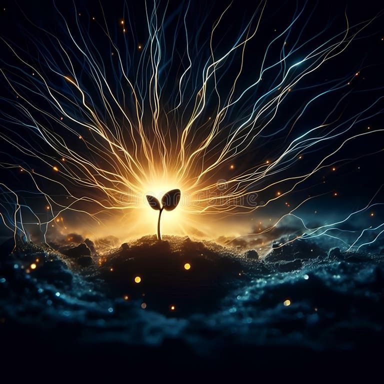 Plant that Symbolizes Hope and Rebirth Stock Illustration ...