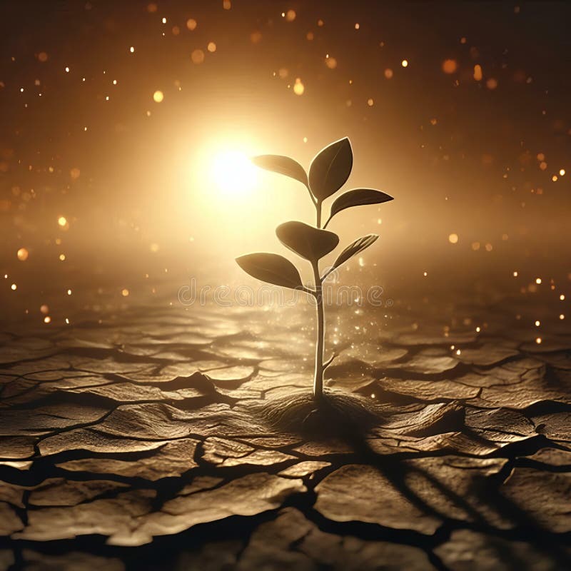 Plant that Symbolizes Hope and Rebirth Stock Illustration ...