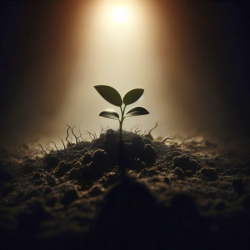 Plant that Symbolizes Hope and Rebirth Stock Illustration ...