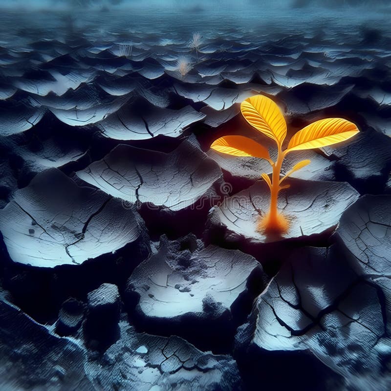 Plant that Symbolizes Hope and Rebirth Stock Illustration ...