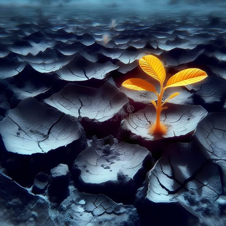 Plant that Symbolizes Hope and Rebirth Stock Illustration ...