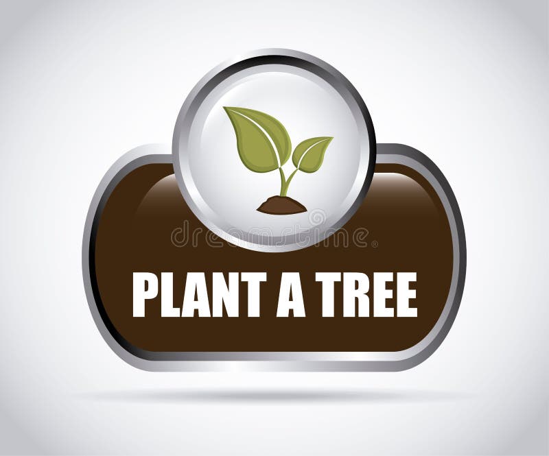 Plant a tree stock vector. Illustration of environmental - 48289889