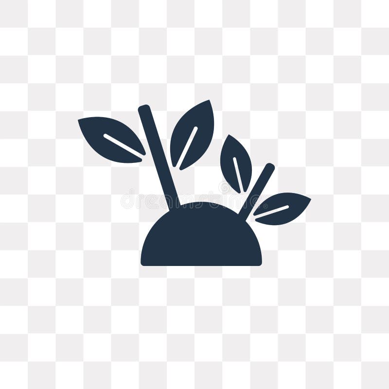 Plant Vector Icon Isolated on Transparent Background, Plant Tra Stock ...