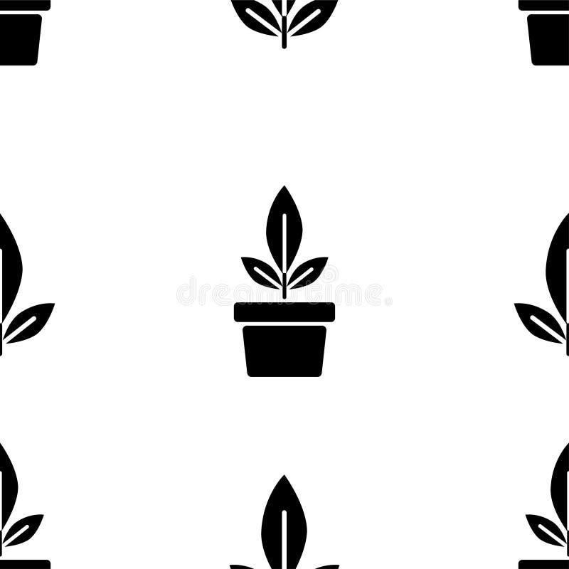 Plant. Vector Patterns in a Flat Style Stock Vector - Illustration of ...