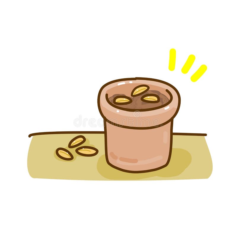 Plant Vector on White Background. Stock Illustration - Illustration of ...