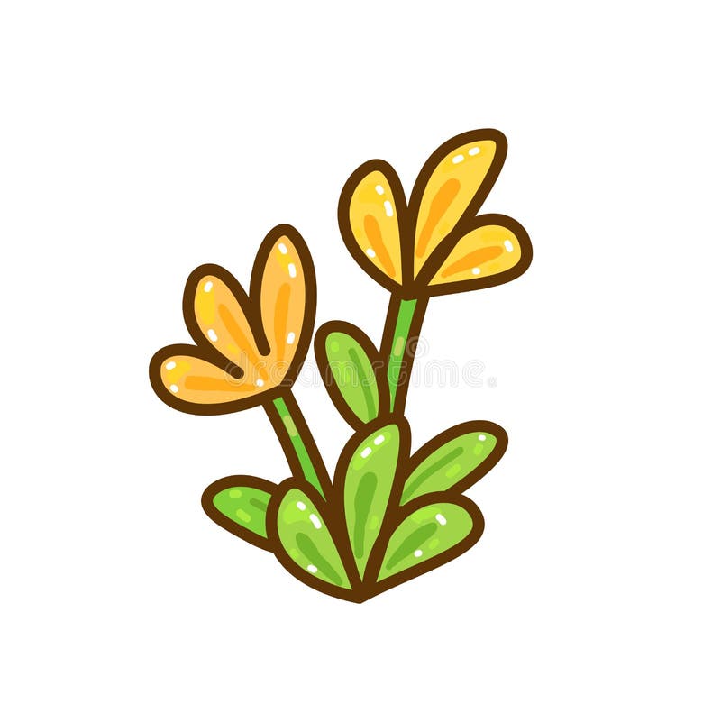 Plant Vector on White Background. Stock Vector - Illustration of juice ...