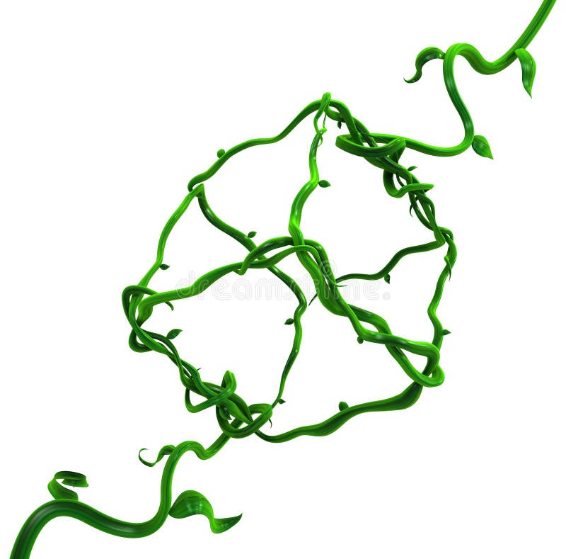Plant Vines Green, Cube Link Stock Illustration - Illustration of ...
