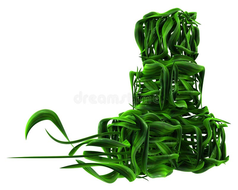 Plant Vines Green, Leaf Box Stack Stock Illustration - Illustration of ...