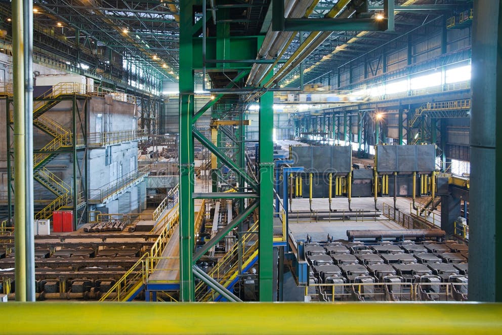 Planta siderúrgica imagen de archivo. Imagen de derretimiento - 78992989