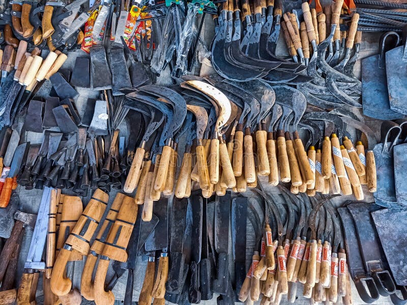 Plantation and Building Agricultural Tools Stock Image - Image of ...