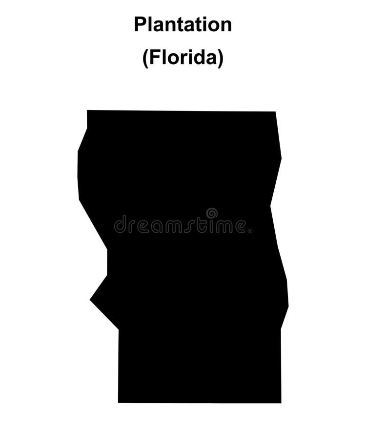 Plantation outline map stock vector. Illustration of template - 386151367