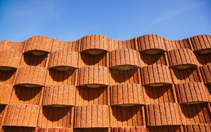 Planter Blocks Retaining Wall. Background, Texture Stock Image - Image ...