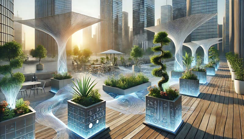 Planters with Dynamic Shading Systems Protecting Plants from Extreme ...