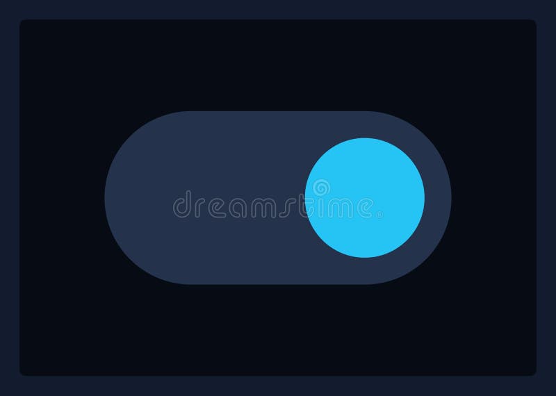 Plantilla De Elemento Ui De Botón De Alternar Activa Ilustración del ...