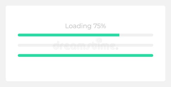 Plantilla De Elemento Ui Del Indicador De Progreso De Carga Ilustración ...