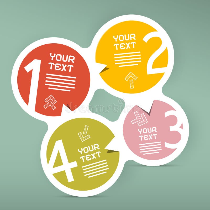 Elementos Infographic De Papel Ilustración del Vector - Ilustración de ...