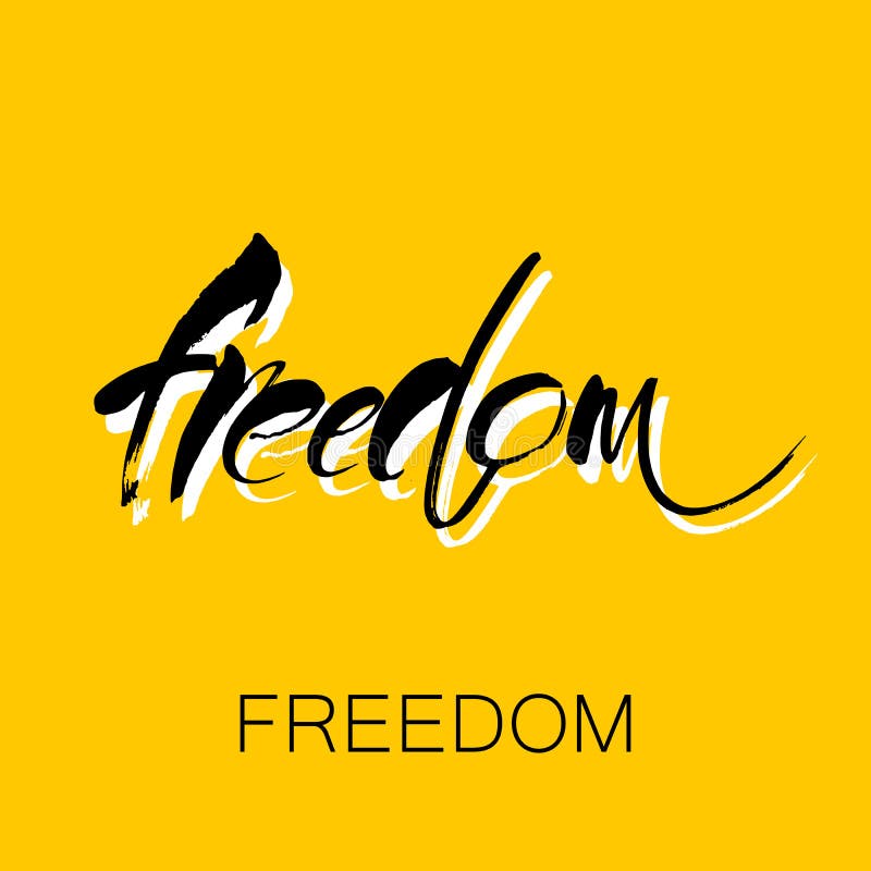 Plantilla De Las Letras De La Libertad Ilustración del Vector ...