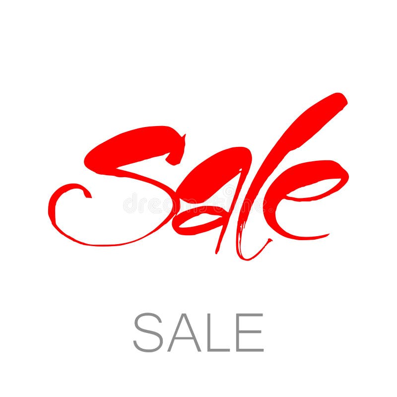 Plantilla De Las Letras De La Venta Ilustración del Vector ...