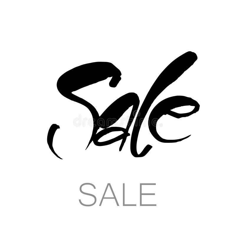 Plantilla De Las Letras De La Venta Ilustración del Vector ...