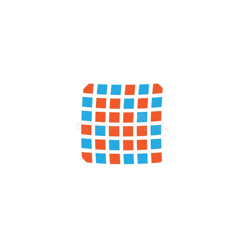 Plantilla De Logotipo Cuadrado Ilustración del Vector - Ilustración de ...