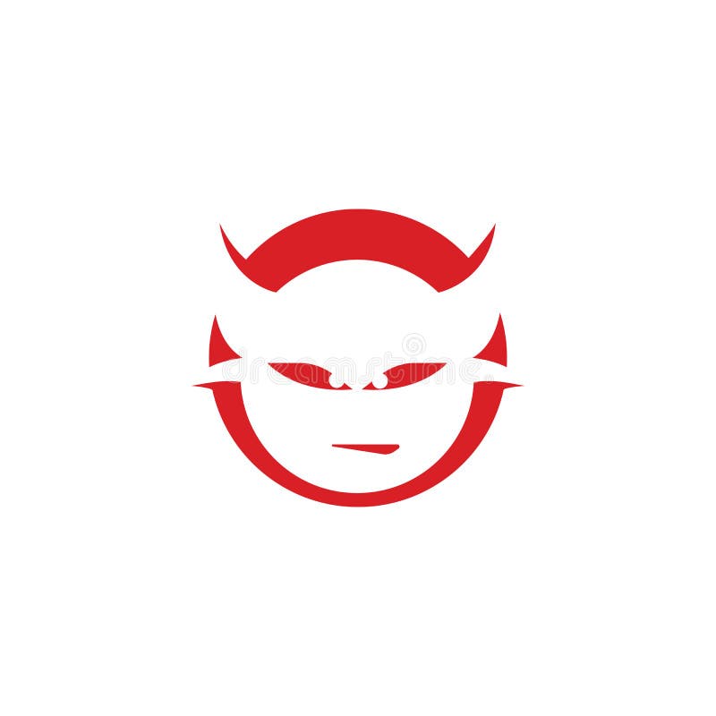 Plantilla De Logotipo Del Demonio Stock de ilustración - Ilustración de ...