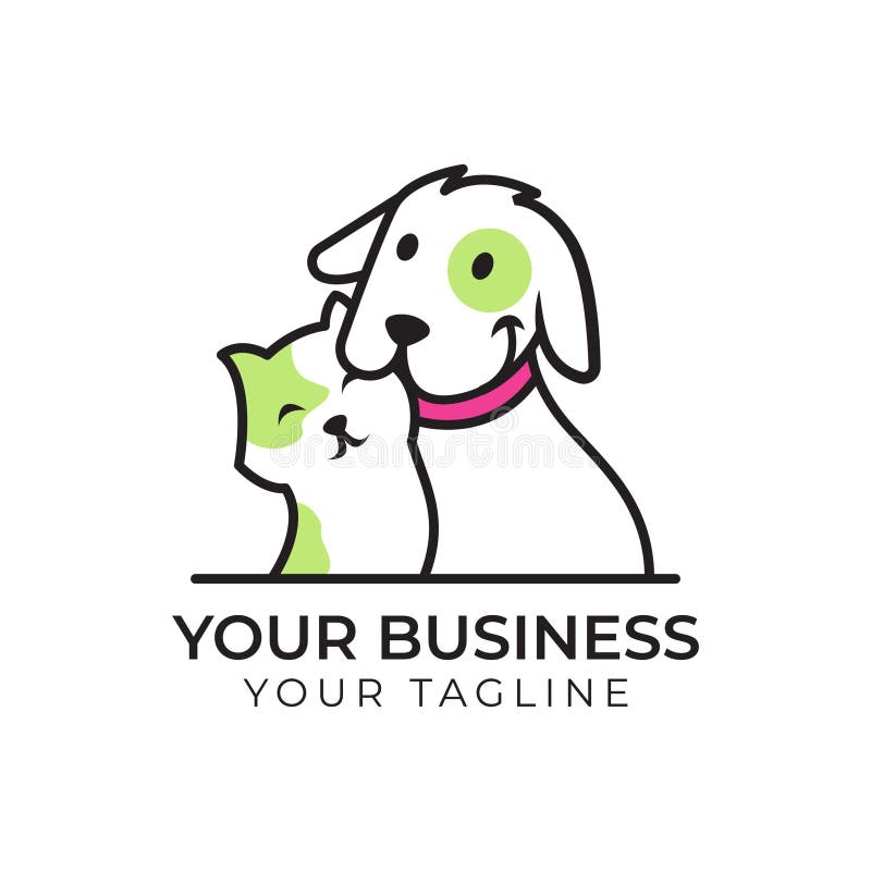 Diseño De Logotipo Para Perros Y Gatos Lindos Para Tiendas De Mascotas