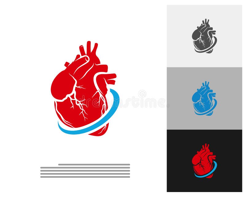 Plantilla De Vector Del Logotipo Del Corazón Humano Diseño Creativo Del