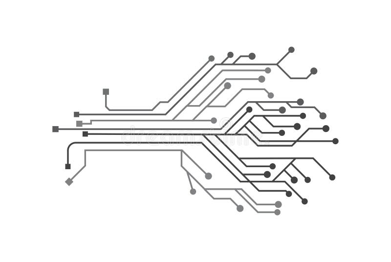 Plantilla De Vector De Ilustración De Circuito Ilustración del Vector ...