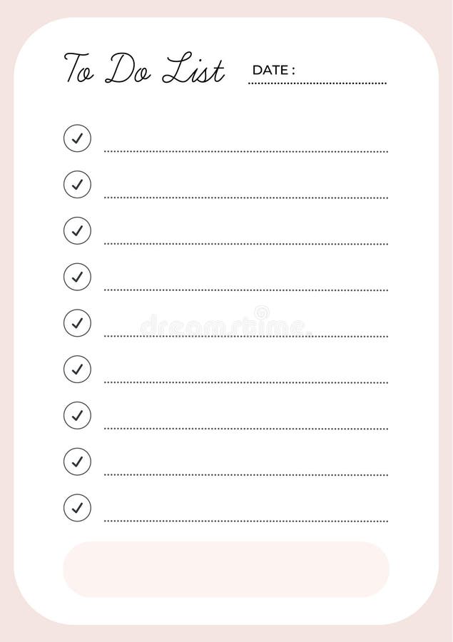 Plantilla De Vector De Lista Ilustración del Vector - Ilustración de ...