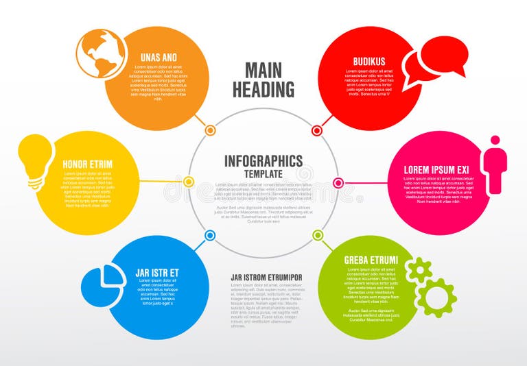 Plantilla Del Esquema De Infographic Del Vector Ilustración del Vector ... Plantilla Del Esquema De Infographic Del Vector Ilustración del Vector ...