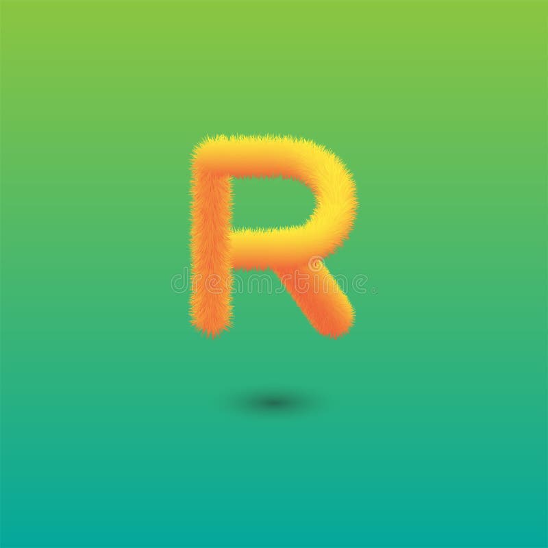 Plantilla Del Logotipo De La Letra R Del Extracto Del Vector ...