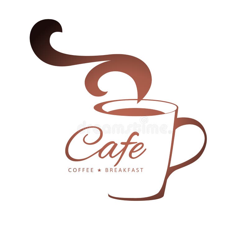 Plantilla Del Logotipo Del Café Ilustración del Vector - Ilustración de ...