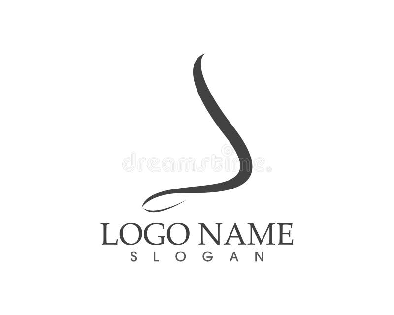 Plantilla Del Vector Del Logotipo Del Icono De La Nariz Ilustración del ...