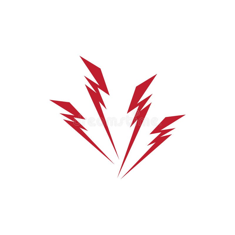 Plantilla Del Vector Del Logotipo Del Rayo Brillante Stock de ...