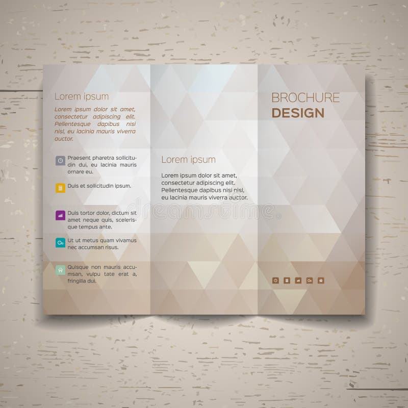 Plantilla Del Vector Para El Prospecto Ilustración del Vector ...