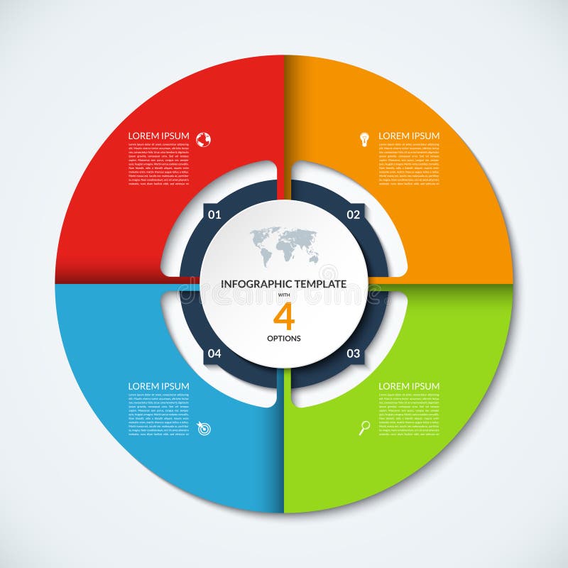 Plantilla Infographic Del Círculo Disposición Del Vector Con 5 Opciones ... Plantilla Infographic Del Círculo Disposición Del Vector Con 5 Opciones ...