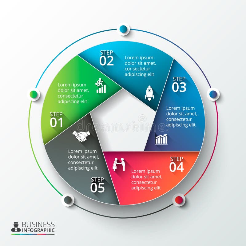 Plantilla De Diseño De Infografía Vectorial Ilustración del Vector - Ilustración de opciones ...