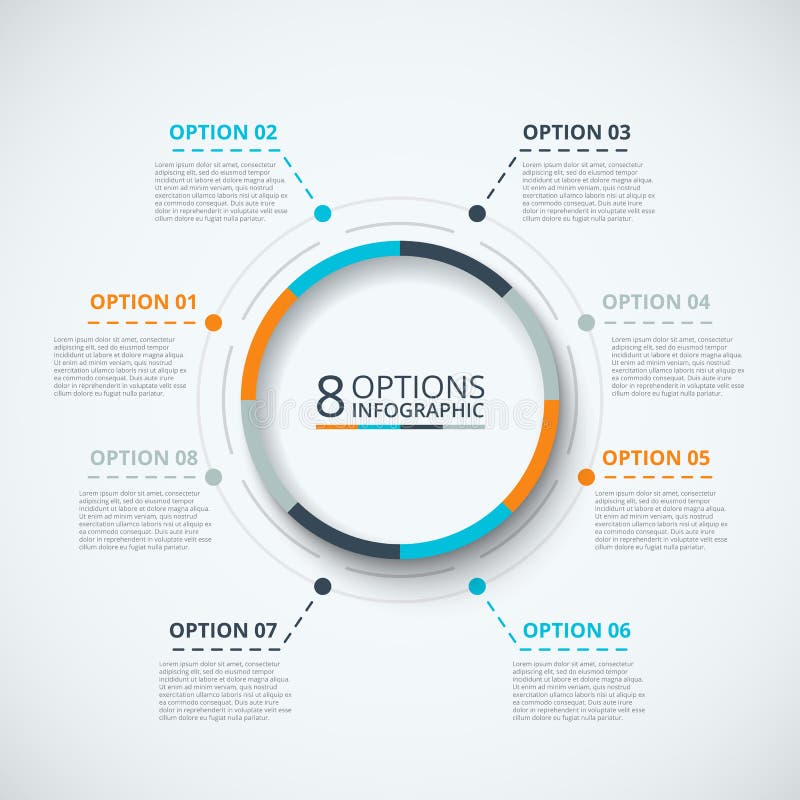 Plantilla De Diseño De Infografía Vectorial Ilustración del Vector - Ilustración de ciclo ...