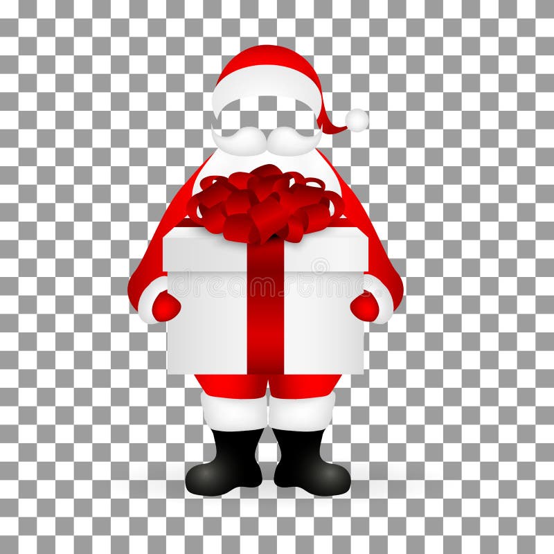 Plantilla Santa Claus Para Insertar Un Rostro Humano Ilustración del ...