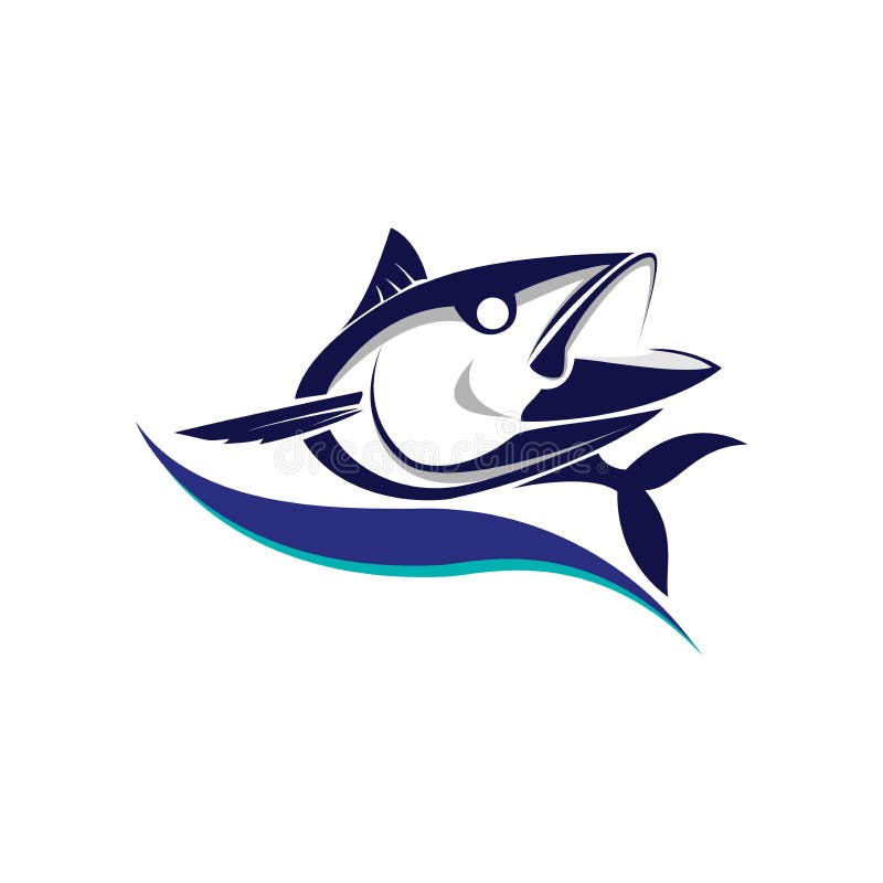 Plantilla Vectorial Del Logotipo Del Atún Creativo Stock de ilustración ...