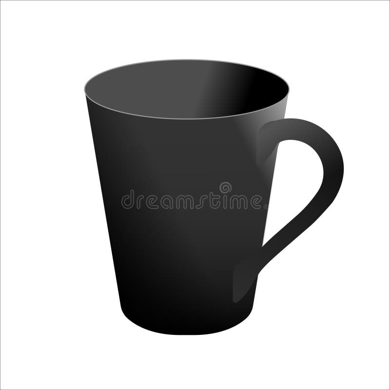 Plantilla Vectorial Realista De Barro Negro Objeto Aislado Ilustración ...