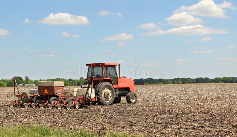 Planting a Farm Field stock photo. Image of farming, planting - 28677328