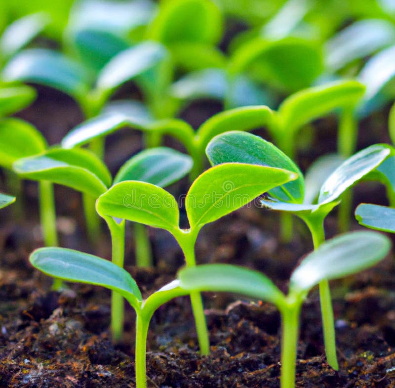 Planting Seedlings in a Greenhouse. Cultivation of Crops Stock Image ...