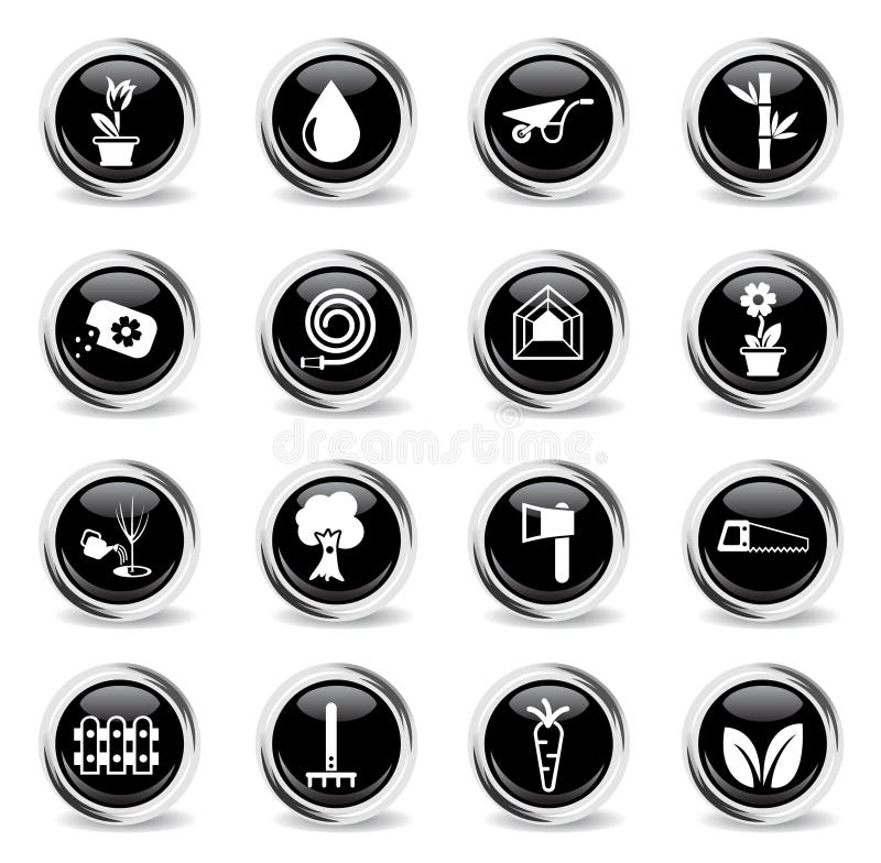 Plants icon set stock vector. Illustration of plants - 126272252